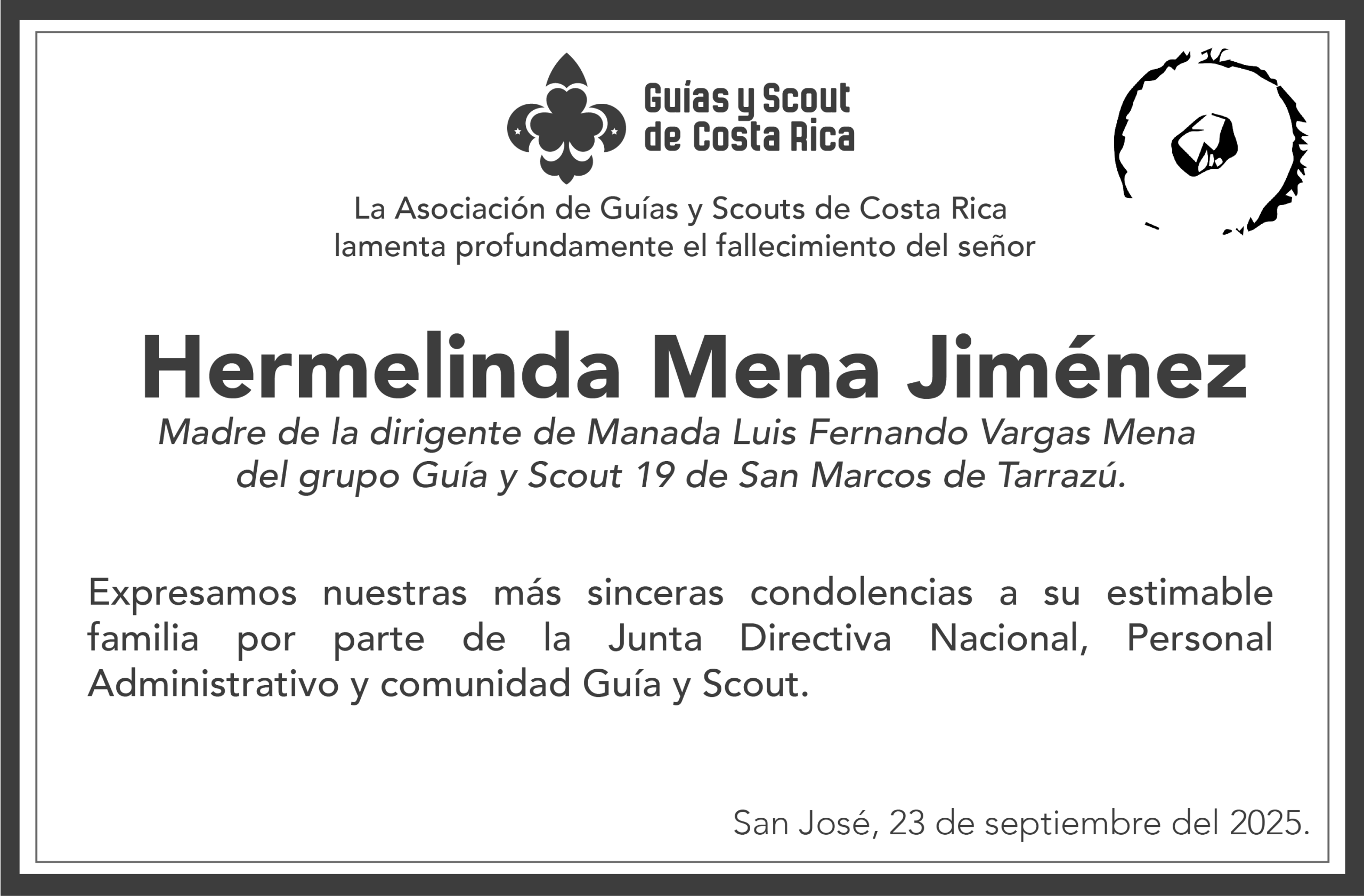 Hermelinda Mena Jiménez - Scouts
